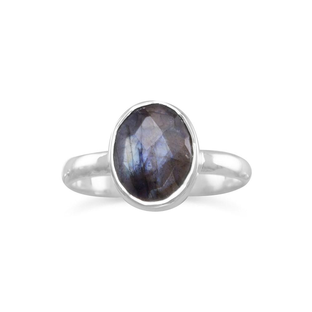 Faceted Labradorite Stackable Ring – Handworks Gallery Winchester, Virginia